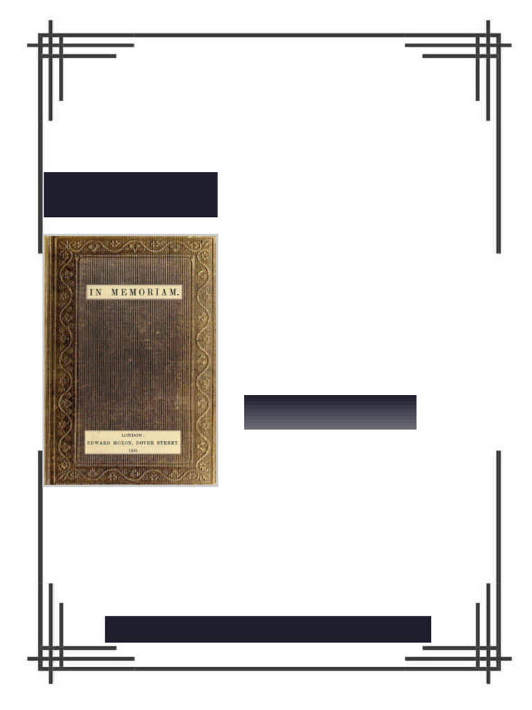 In memoriam 1st Edition Baron Alfred Tennyson Tennyson eBook corrected ...