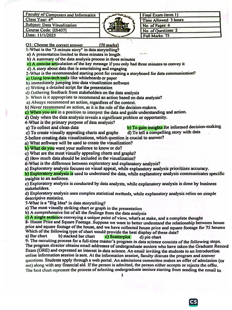 Data Visualization Final 25 | PDF