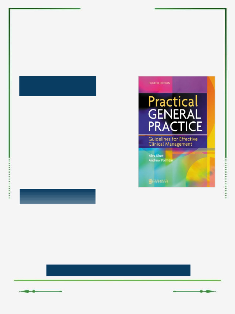 Practical General Practice Guidelines for Effective Clinical Management ...
