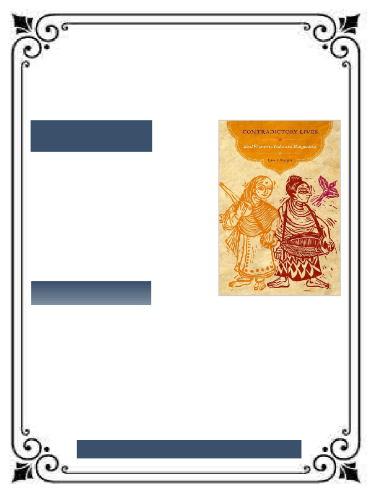 Contradictory Lives Baul Women in India and Bangladesh Lisa I Knight ...