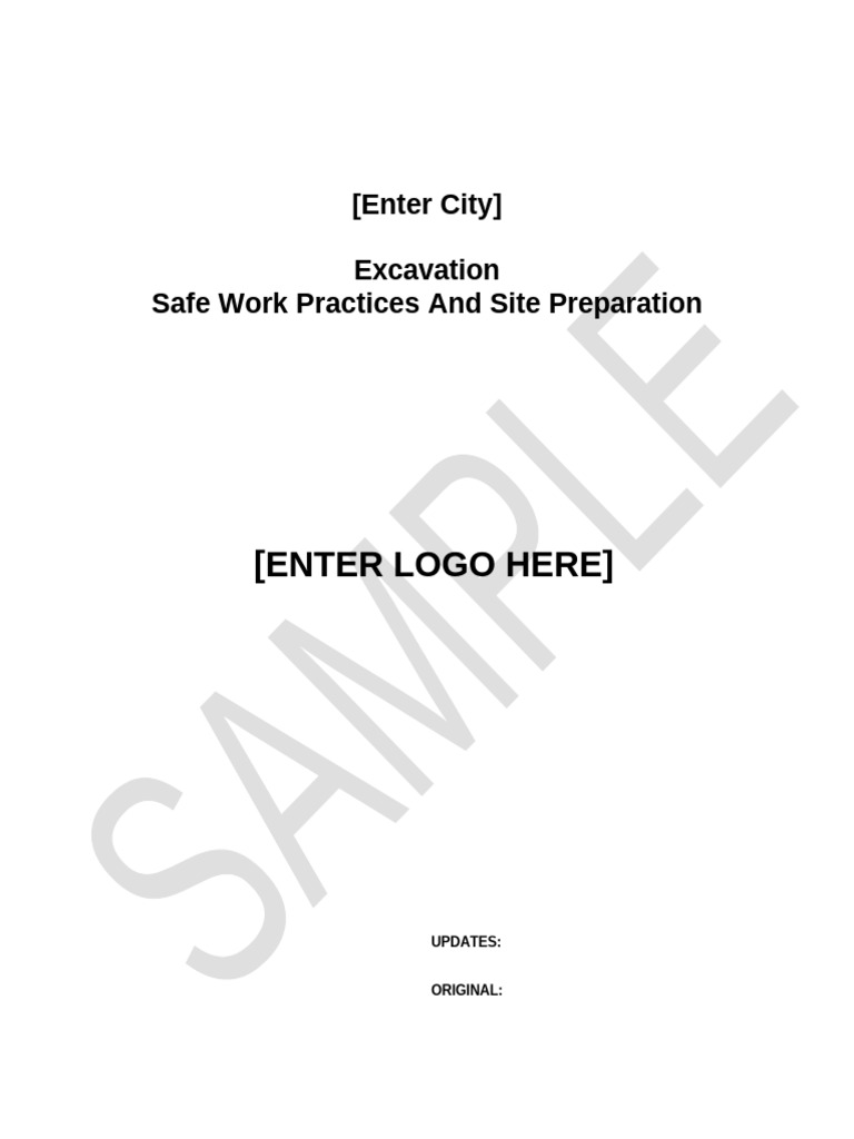 Excavation Safety Practices Guide | PDF | Occupational Safety And ...