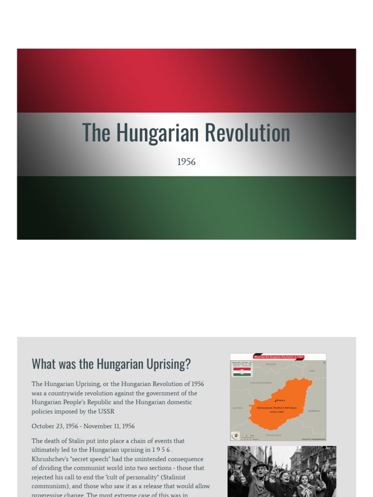 Hungarian Revolution of 1956 Explained | PDF | Suez Crisis | Nikita ...