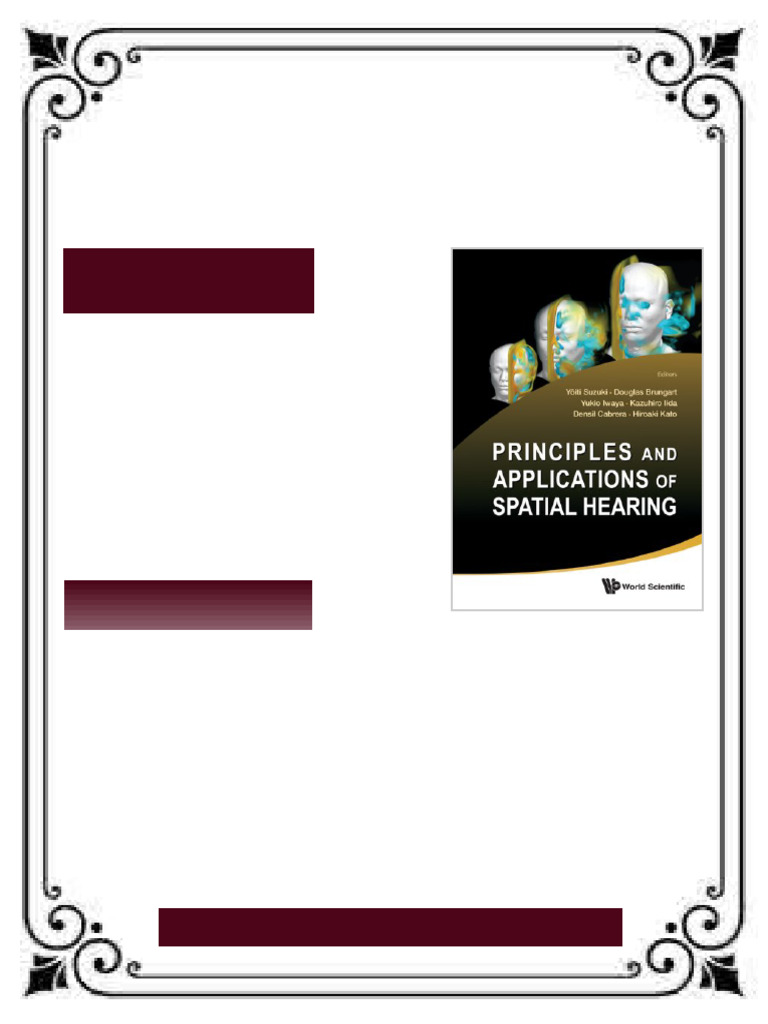 Principles and Applications of Spatial Hearing 1st Edition Yôiti Suzuki ...