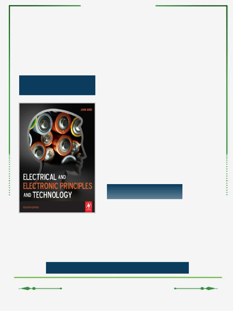 Electrical and Electronic Principles and Technology 4th Edition John ...