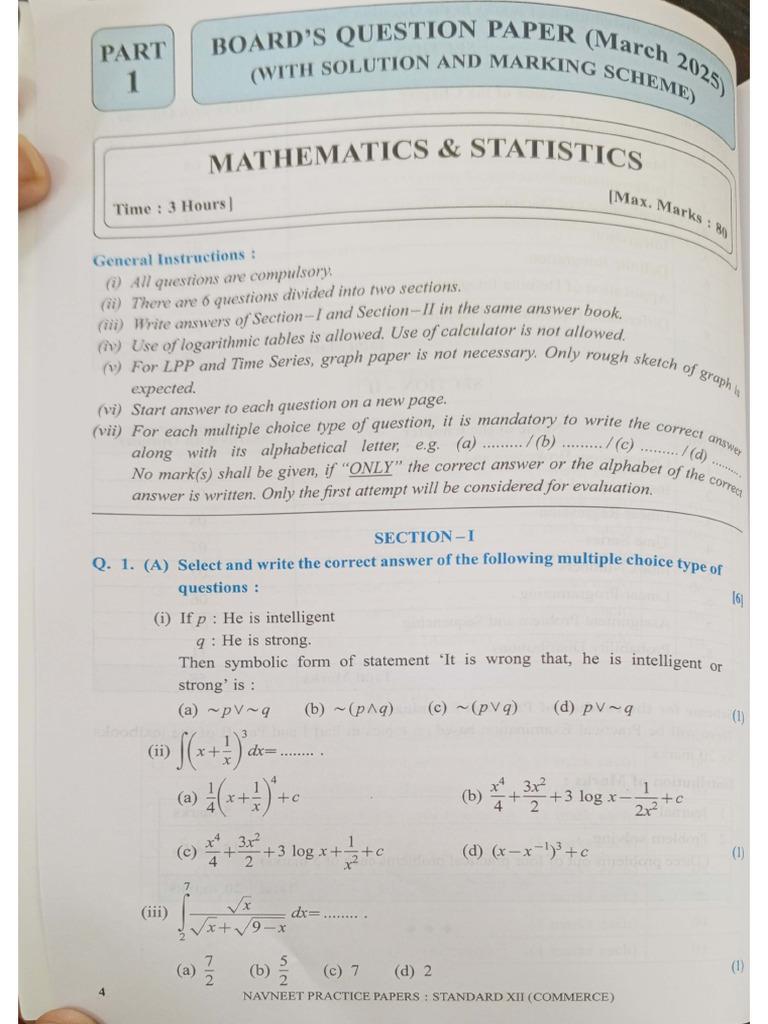 Maths Practices Paper Solution ? | PDF