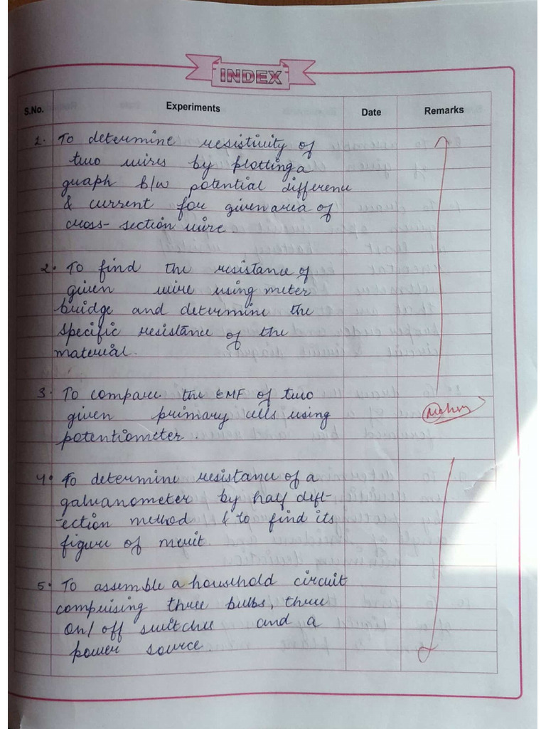 Class 12th Physics Practical Record | PDF
