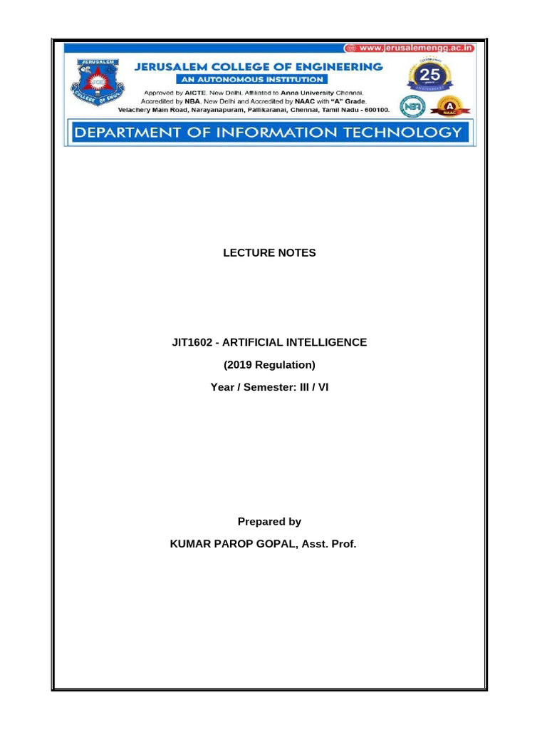 JIT1602-AI-Unit4-notes | PDF | Computational Complexity Theory | Parsing