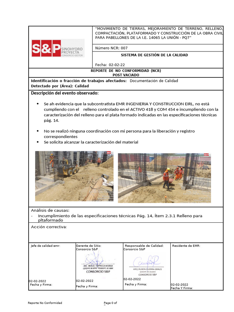 Nc 7 Relleno No Controlado | PDF