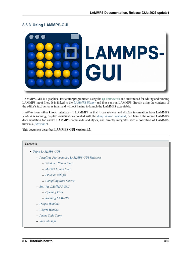 LAMMPS-GUI User Guide and Installation | PDF | Command Line Interface ...