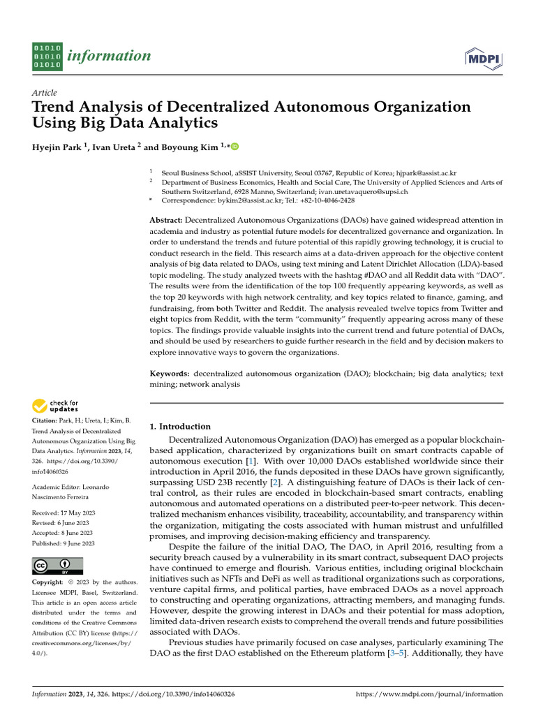 Hyejin Park 1, Ivan Ureta 2 Andboyoung Kim - Trend Analysis of ...