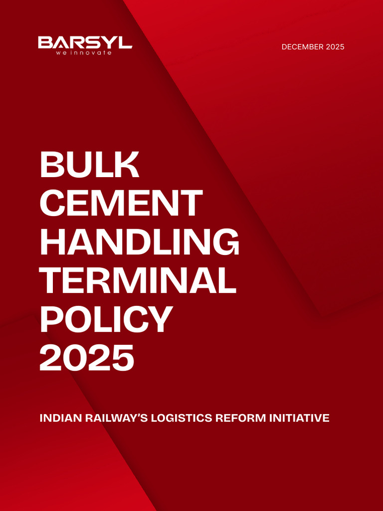 Bulk Cement Handling Terminal Policy 2025 | PDF | Cargo | Logistics