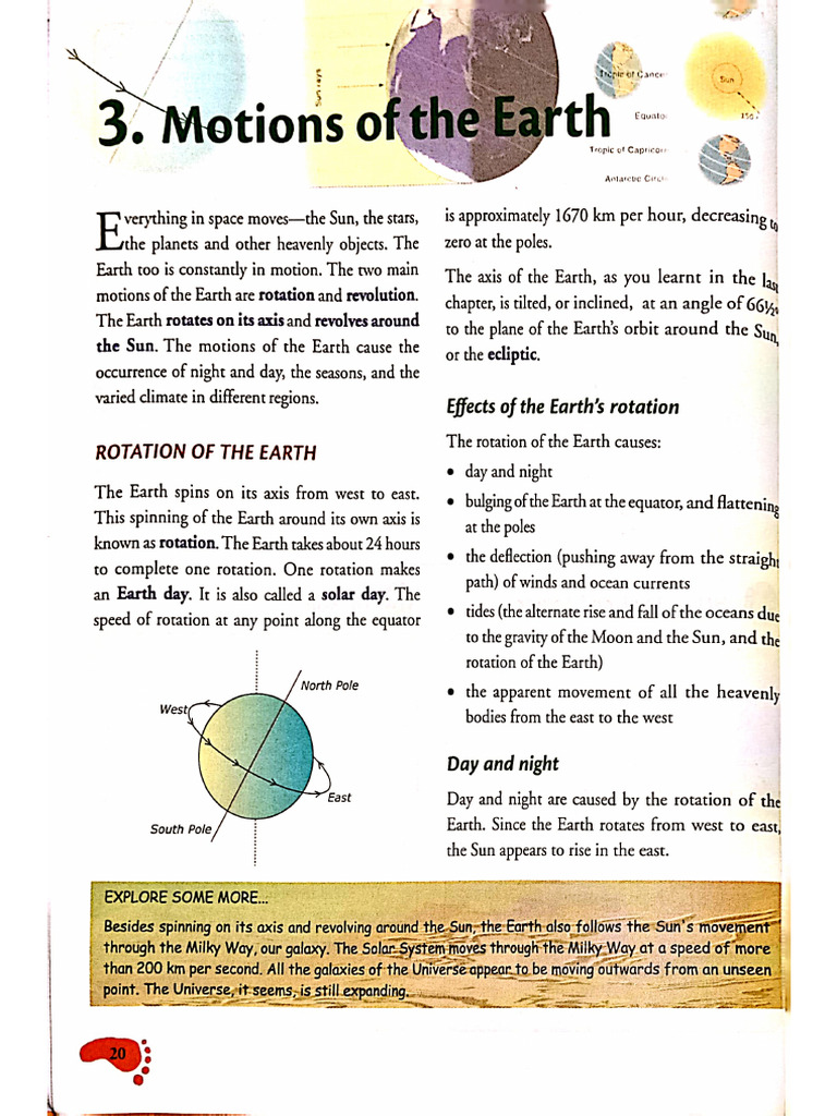 Motion of The Earth | PDF