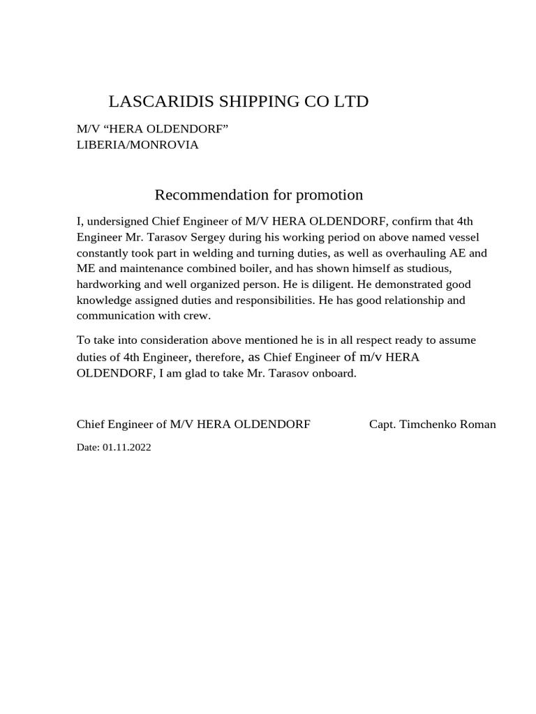 Promotion Letter Sample | PDF