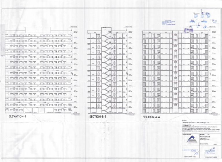 Tower 6 To 8 Section Elevation | PDF