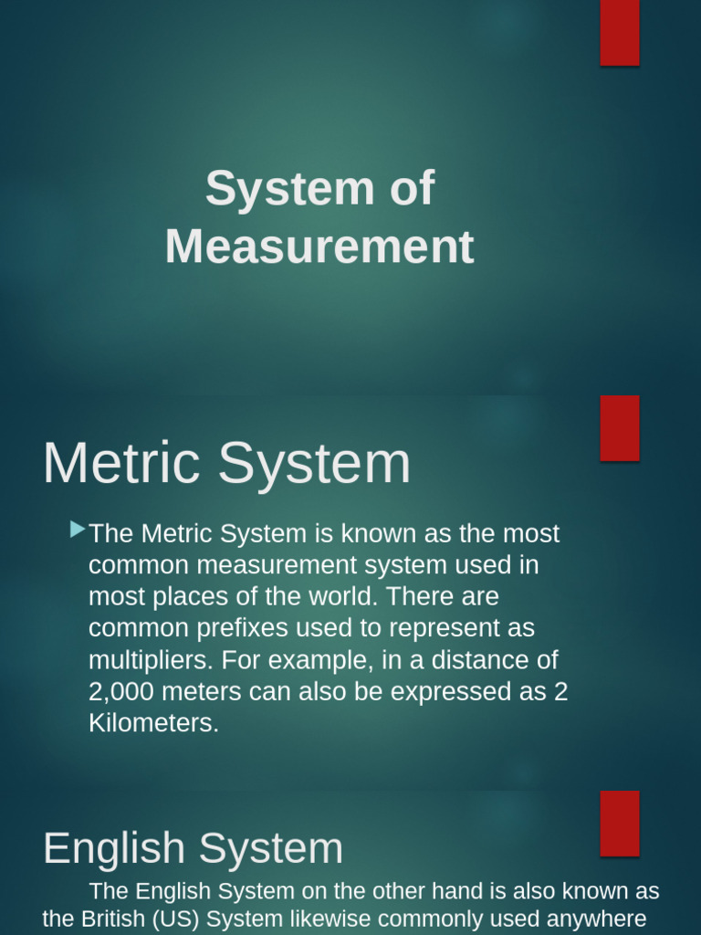 System of Measurement | PDF