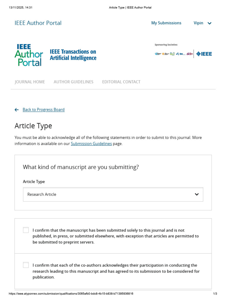 IEEE Manuscript Submission Guidelines | PDF