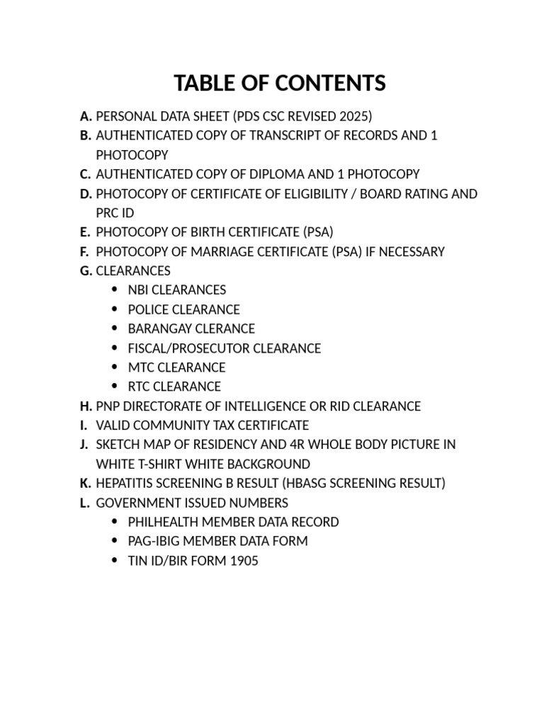 Table of Contents | PDF
