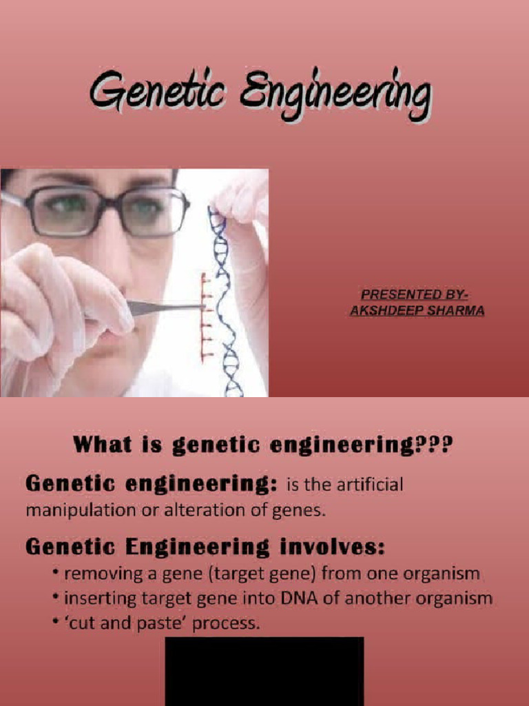 Genetic Engineering | PDF