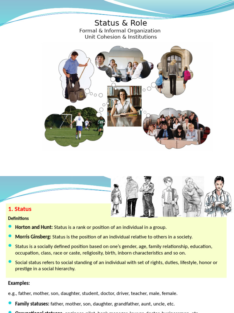10 Status, Role & Organization | PDF | Social Status | Psychology
