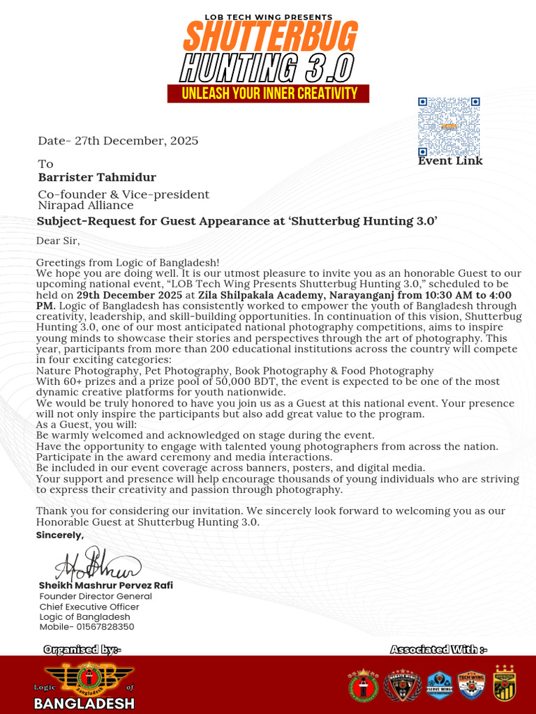 Invitation to Shutterbug Hunting 3.0 | PDF