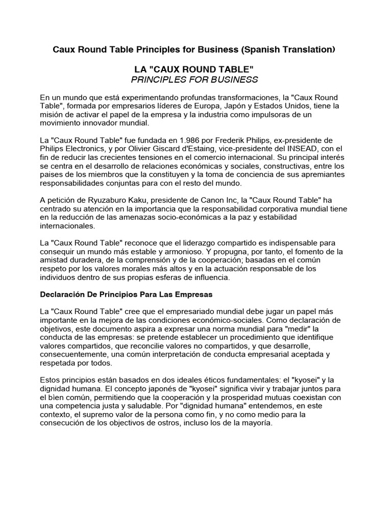Principles for Business Spanish Translation | PDF | Business | Calidad ...