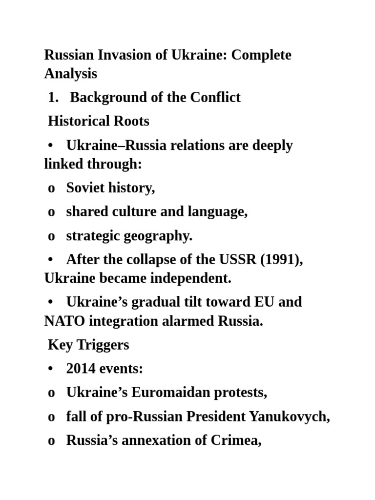 Russian Invasion of Ukraine 2 | PDF | Ukraine | Russia