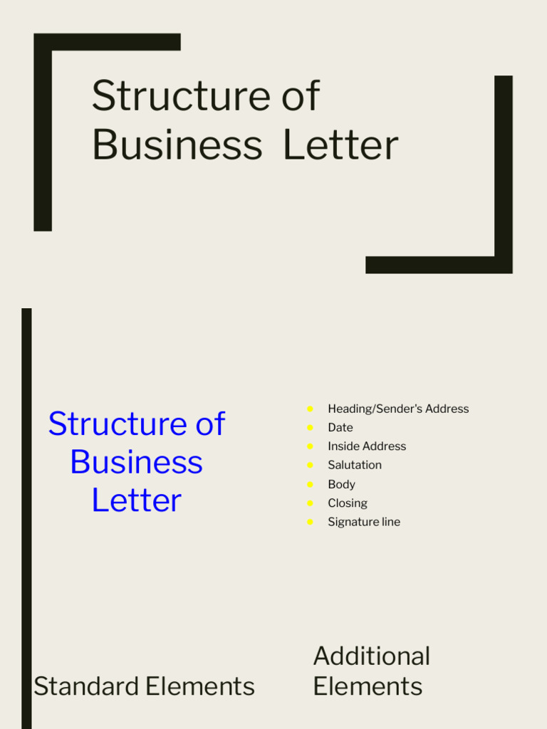 Structure and Layout of Business Letter Aug 2024-1 | PDF