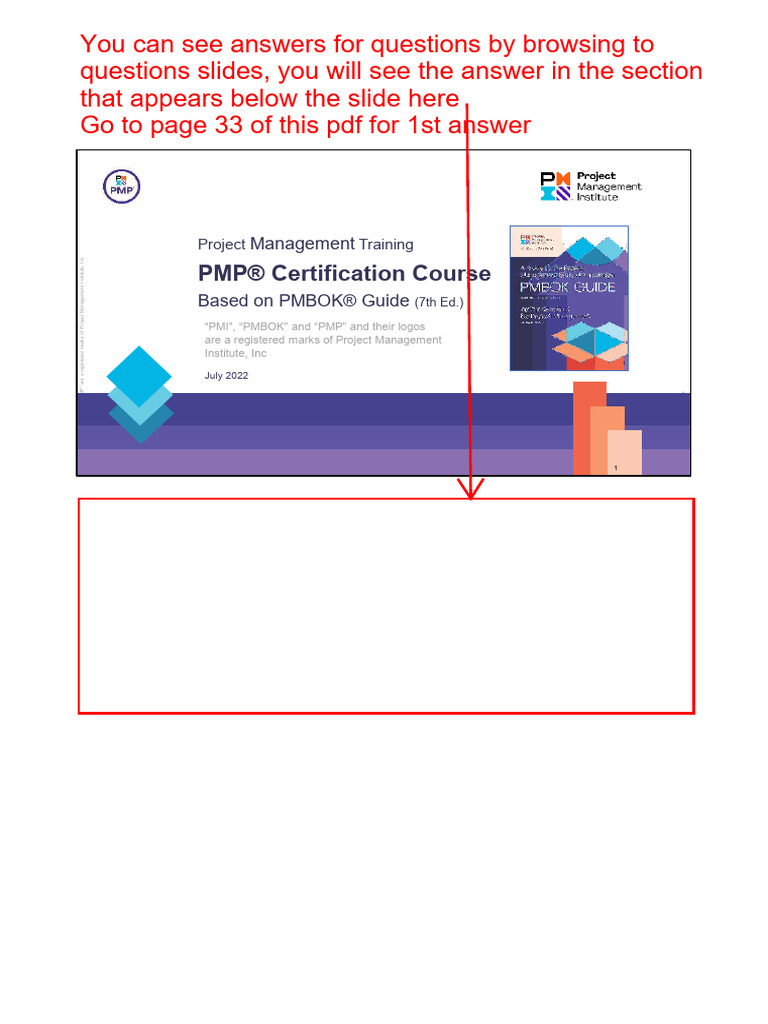 PMP® Certification Course Overview | PDF | Project Management ...