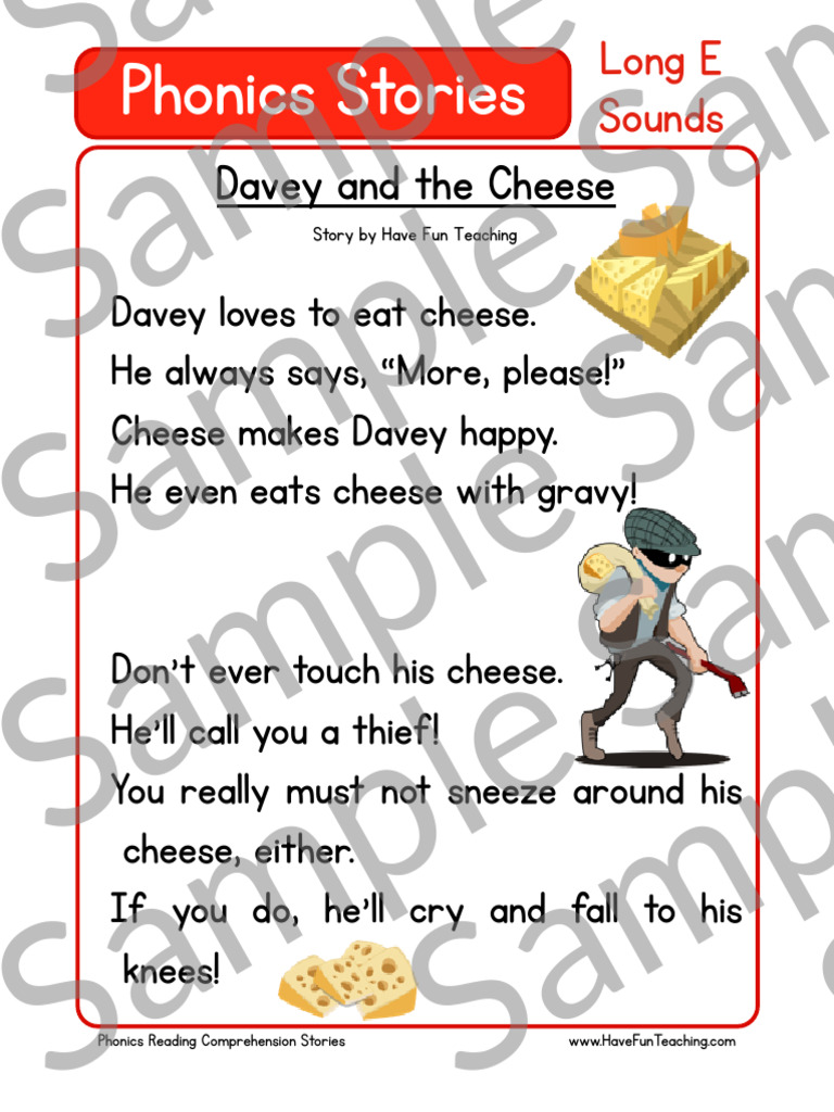 Phonics Comprehension: Davey and Cheese | PDF | Phonics | Chess Theory