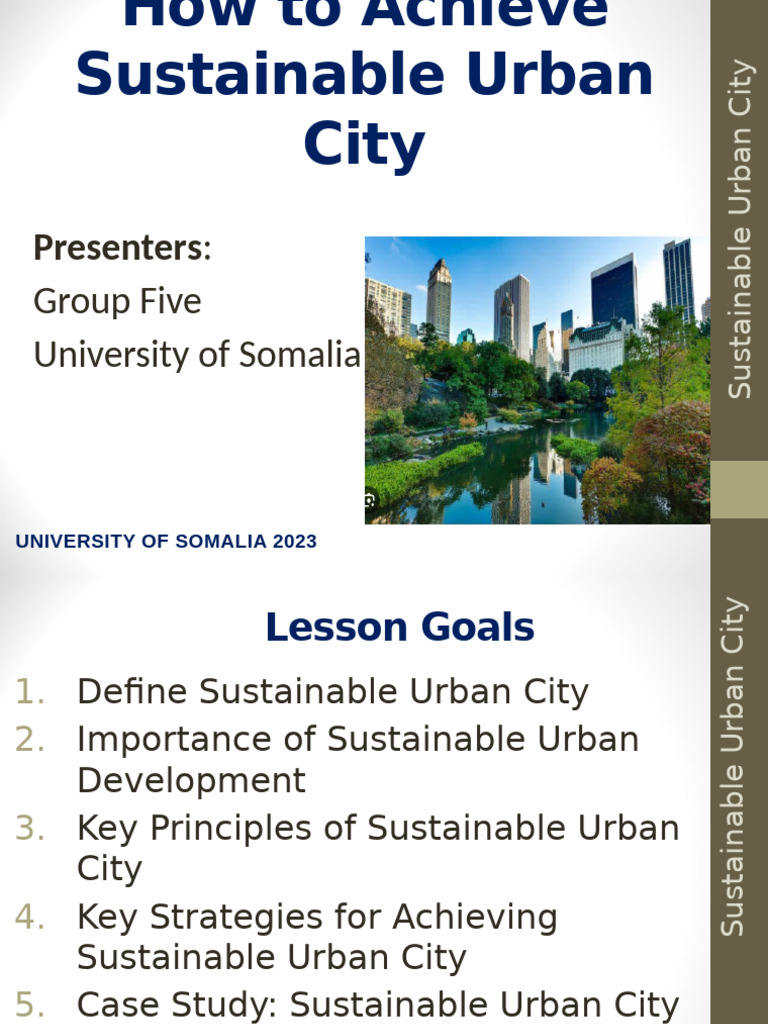 Sustainable Urban City Strategies | PDF | Sustainability | Climate ...