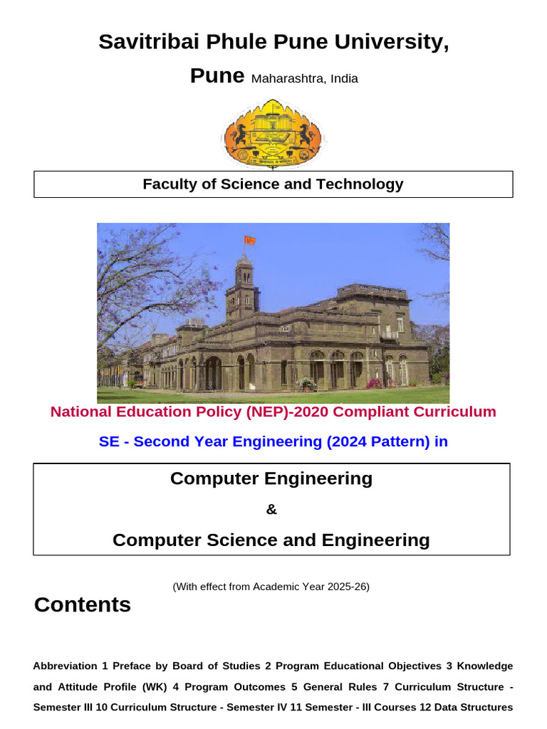 NEP-2020 Compliant Computer Engineering Curriculum | PDF | Method ...