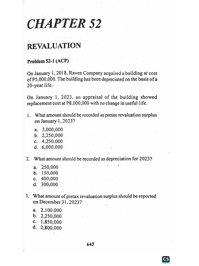 Chapter 31 - Revaluation | PDF