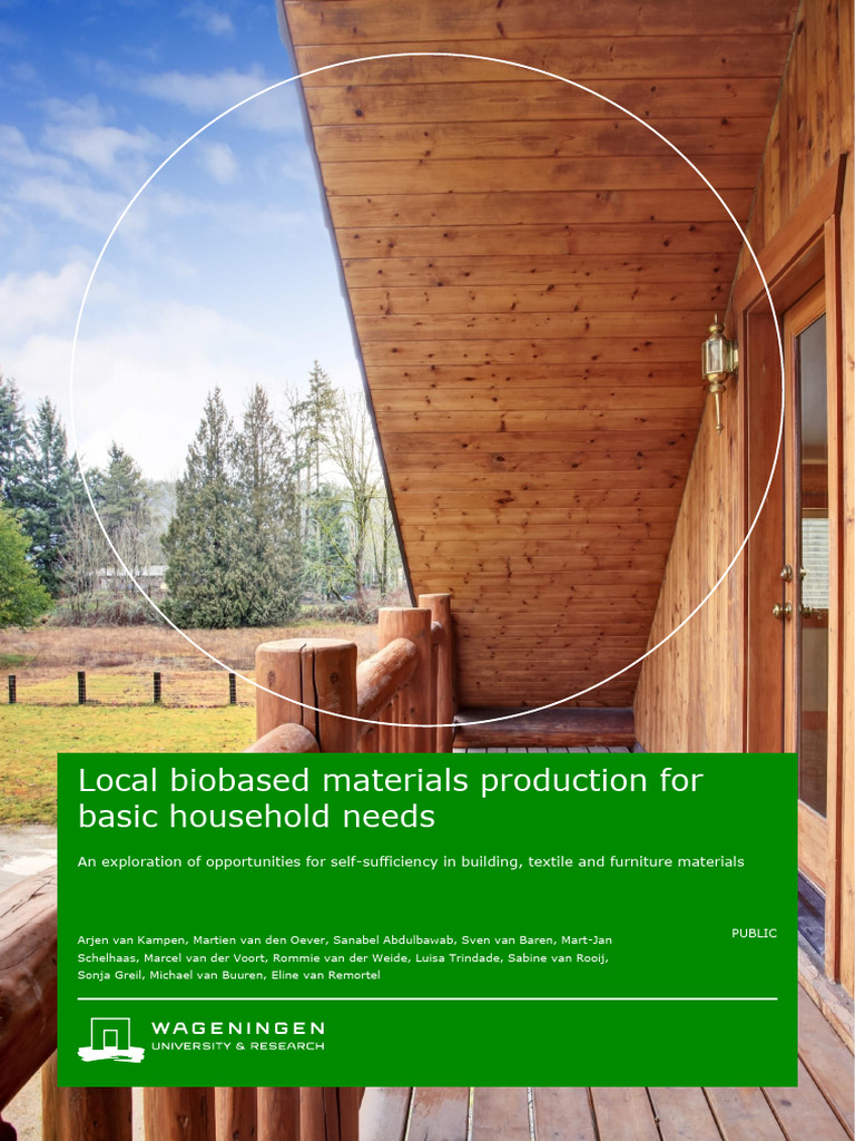 Local Biobased Materials for Households | PDF | Sustainability | Wood