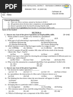 Grade 10 CAT Practical Test Term 1 | PDF