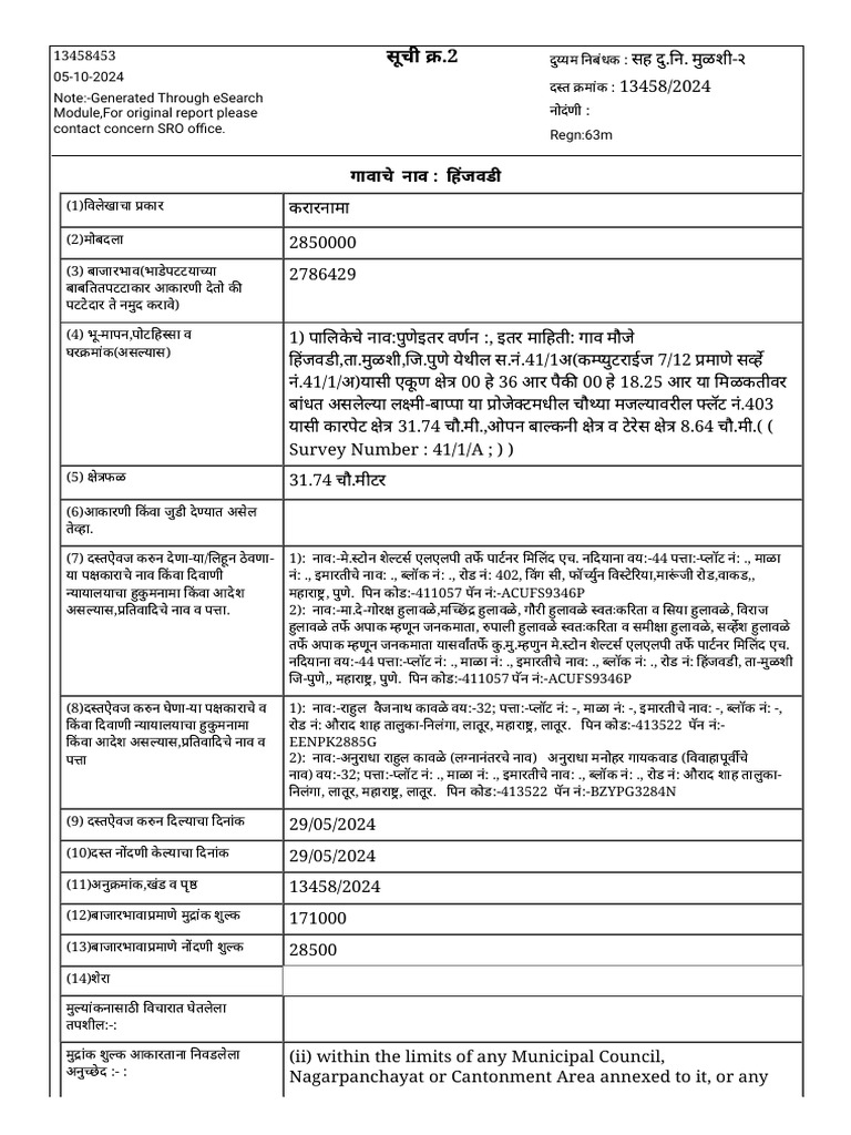 Laxmi Bappa 403 Index 2 | PDF