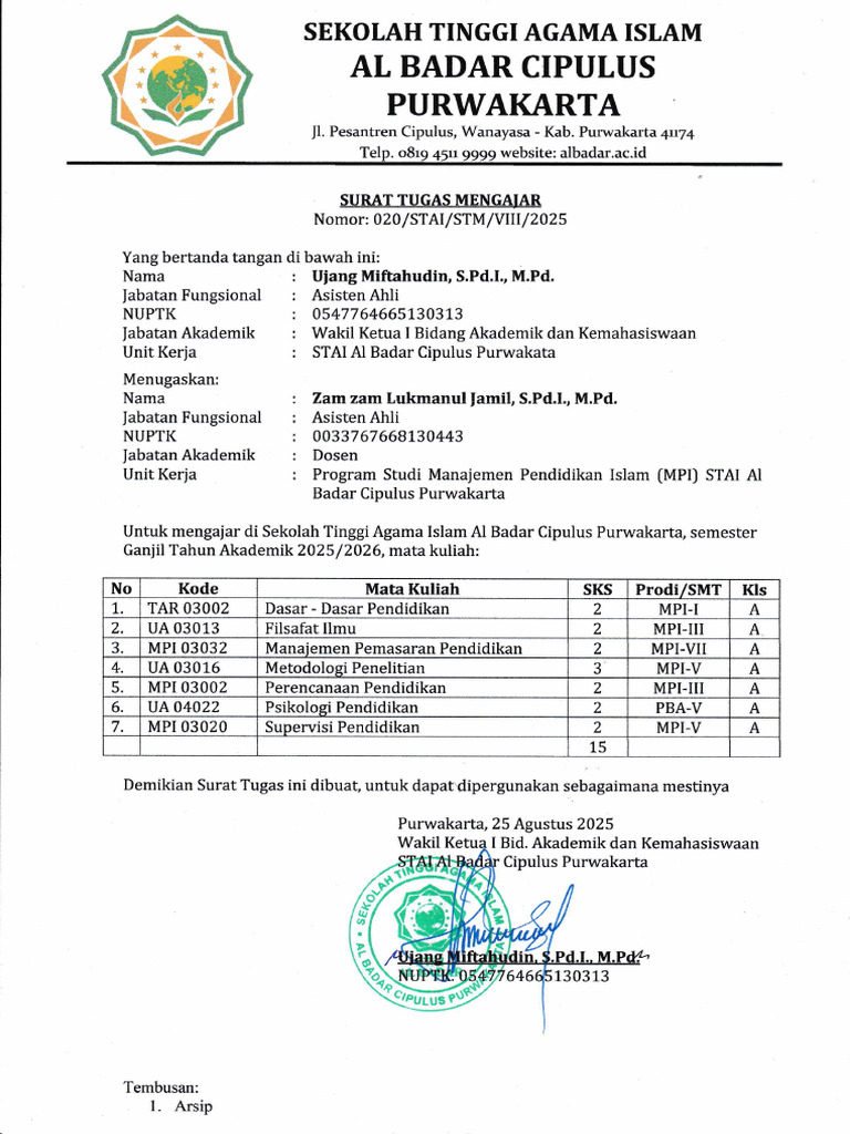 Zam Zam Lukmanul Jamil, S.pd.I., M.pd. | PDF