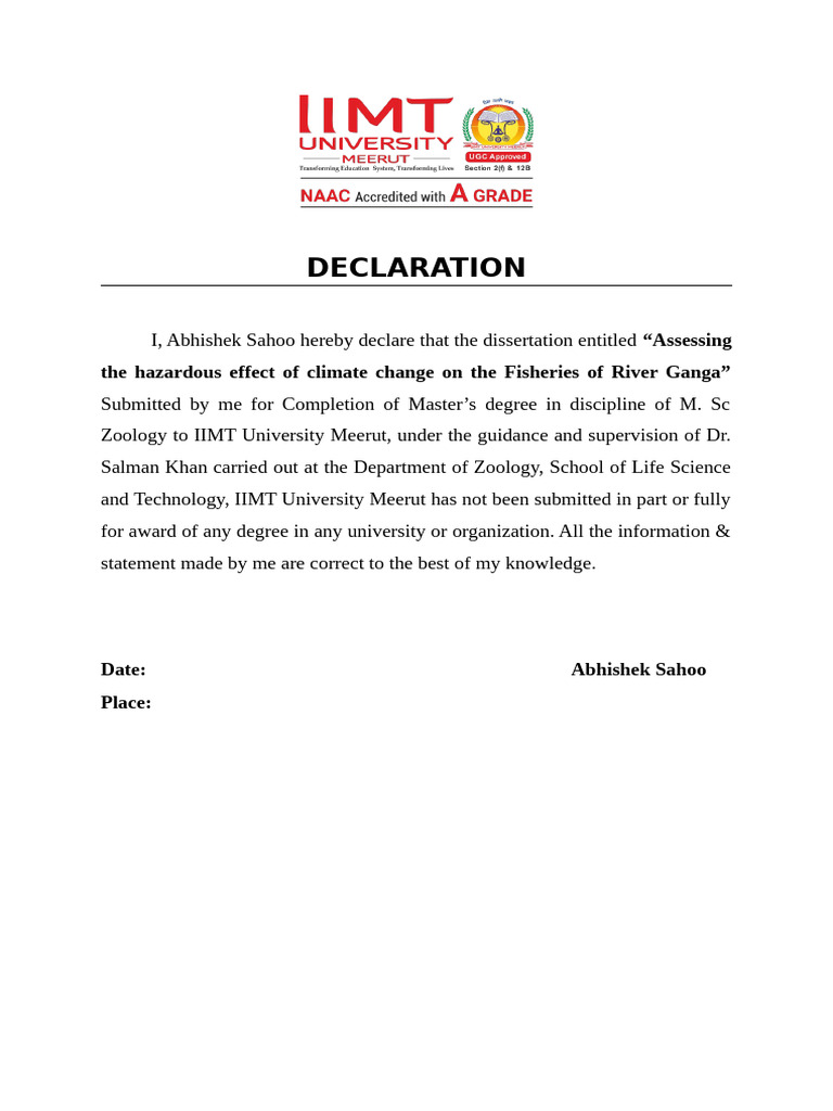 Declaration | PDF
