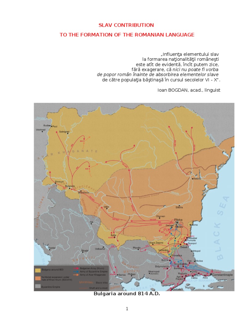 Slavic Influence on Romanian Language | PDF | Slavs | Europe Travel