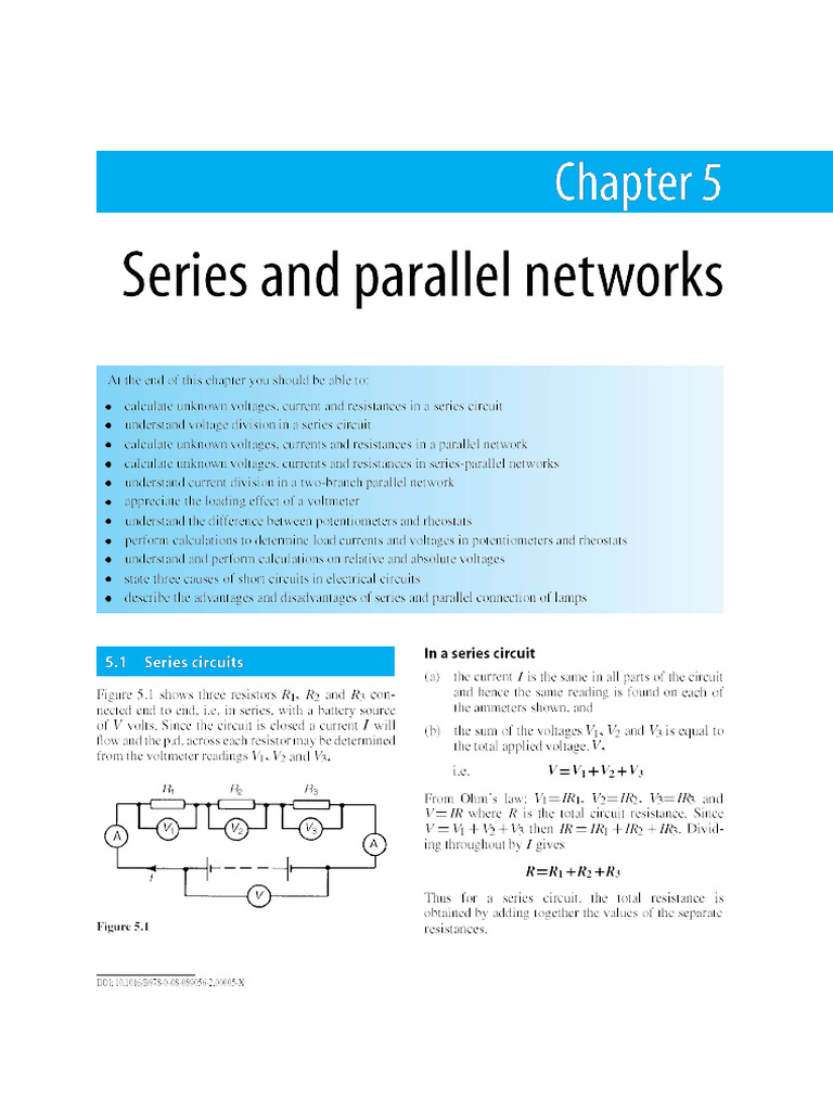 Series and Parallel Networks | PDF