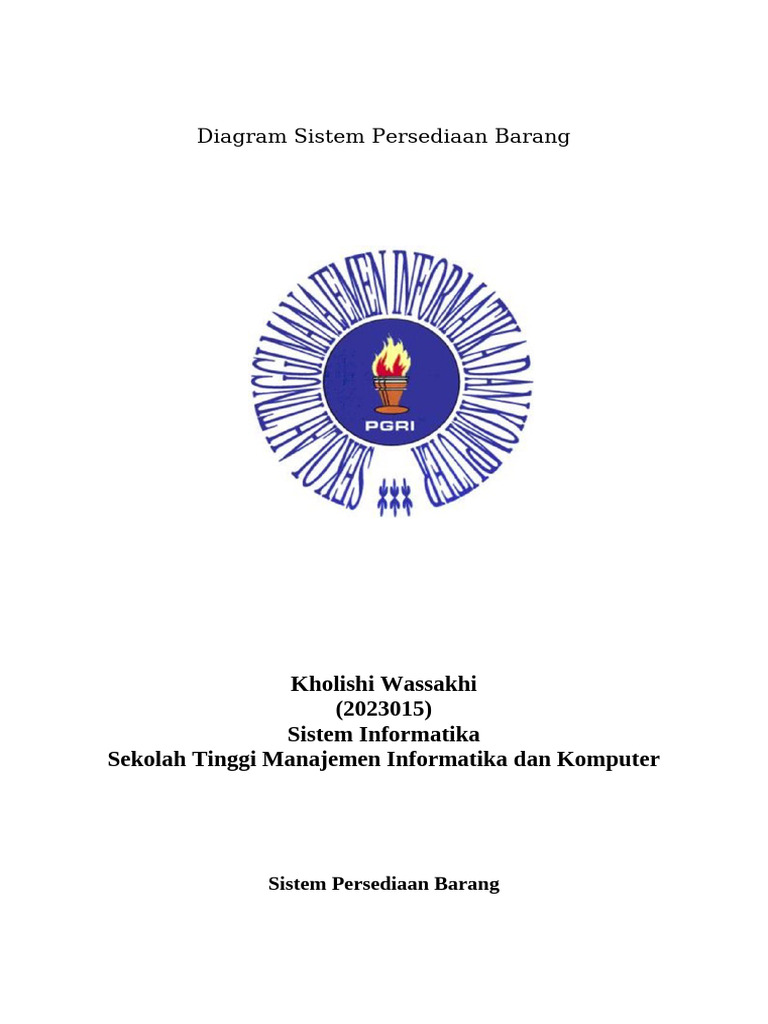 Diagram Sistem Persediaan Barang Efisien | PDF