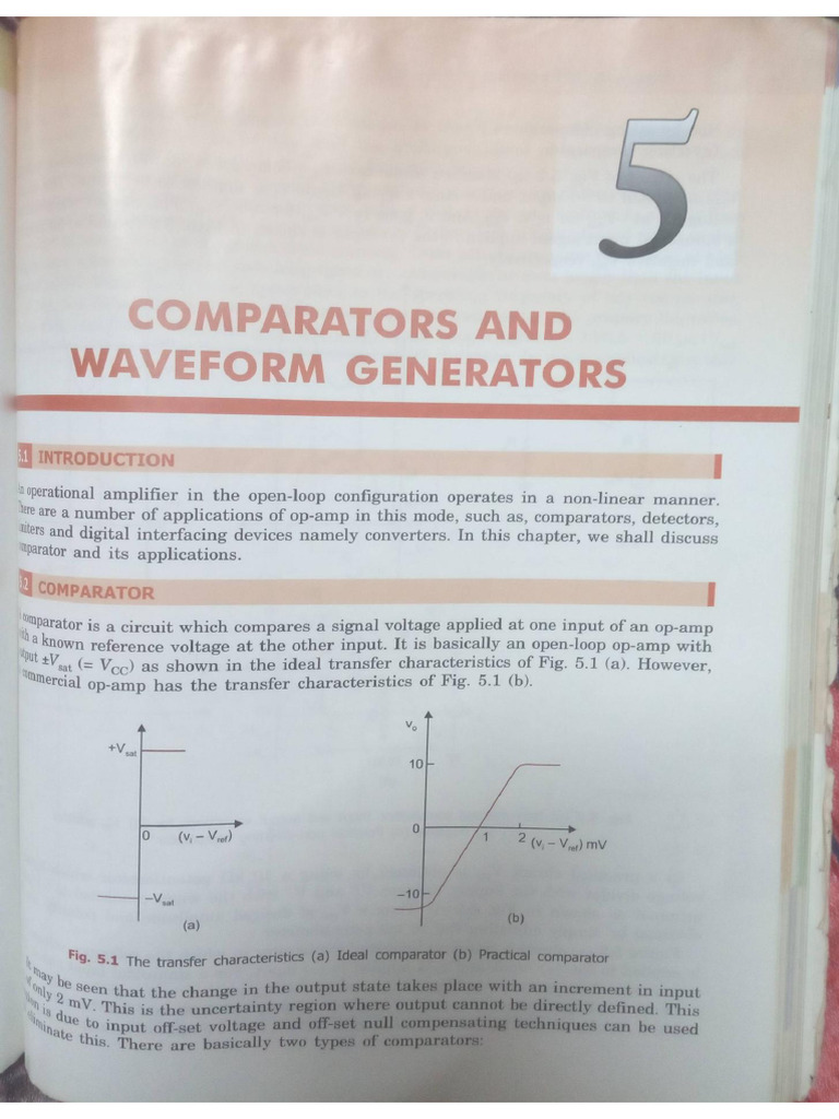 Comparators and Waveform Generators | PDF