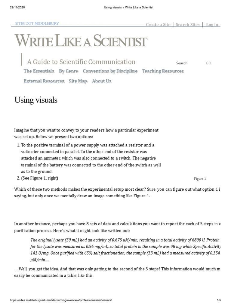 Effective Use of Visuals in Science Writing | PDF | Information