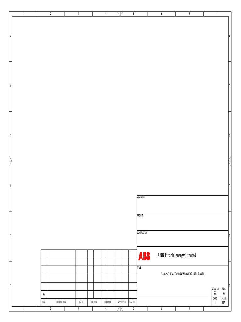 RTU Panel GA & Schematic Drawing | PDF | Wire | Manufactured Goods