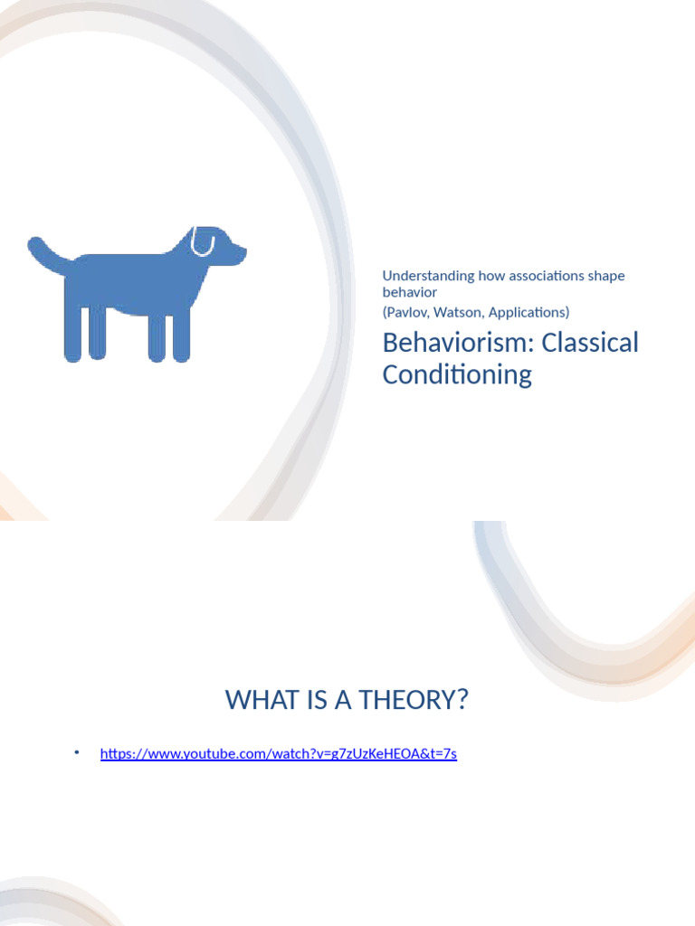 Classical Conditioning in Behaviorism | PDF | Classical Conditioning ...