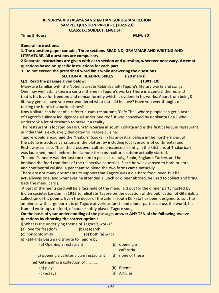 Solved Sample Papers | PDF