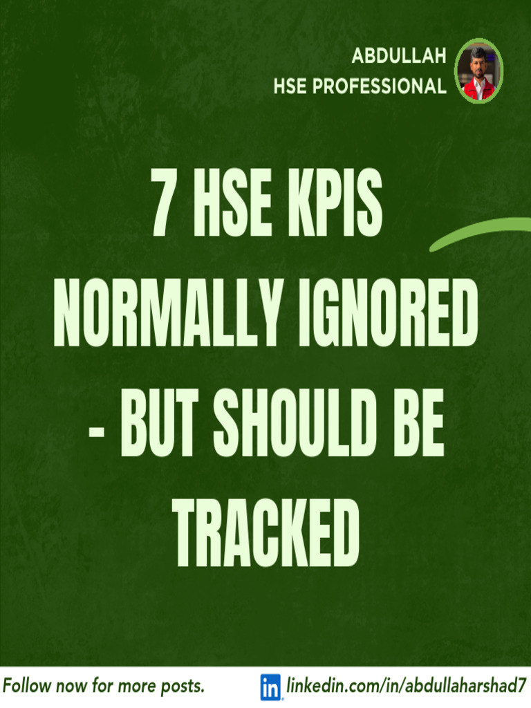 7 Essential HSE KPIs to Track | PDF | Occupational Safety And Health ...