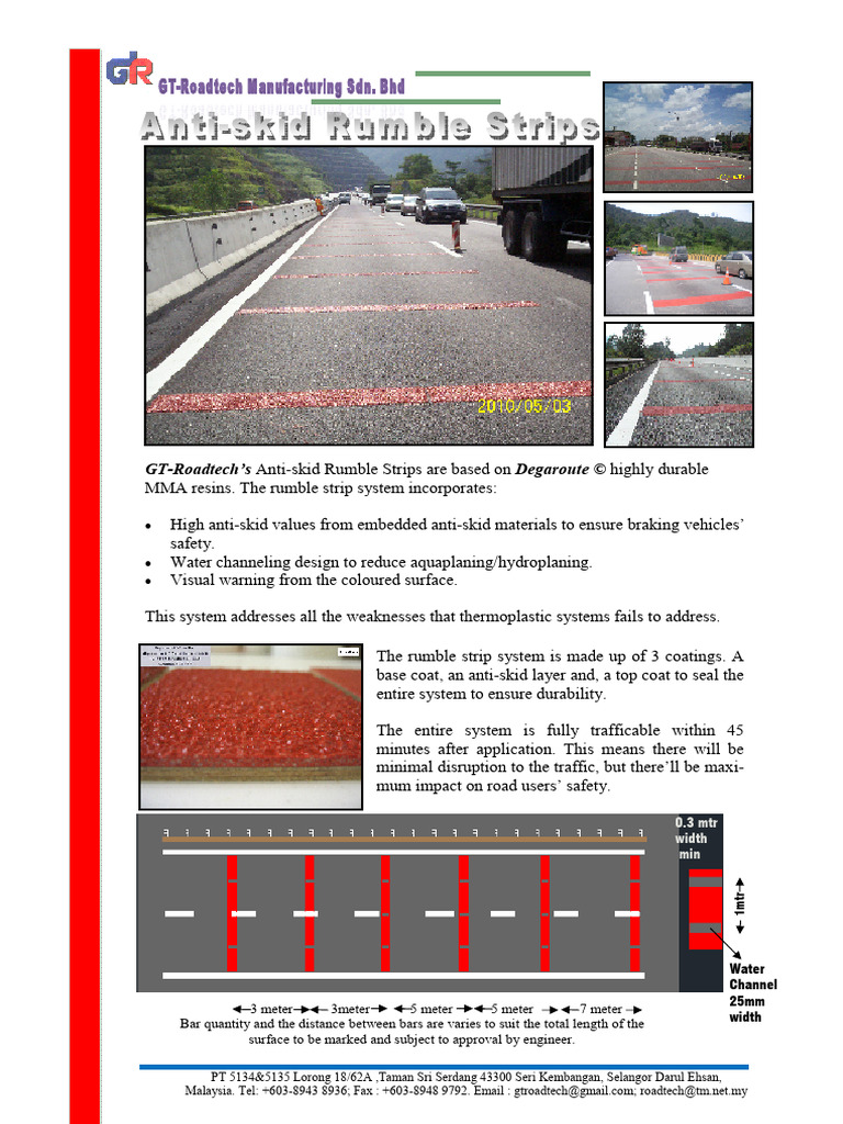 1 Anti Skid Rumble Strip | PDF
