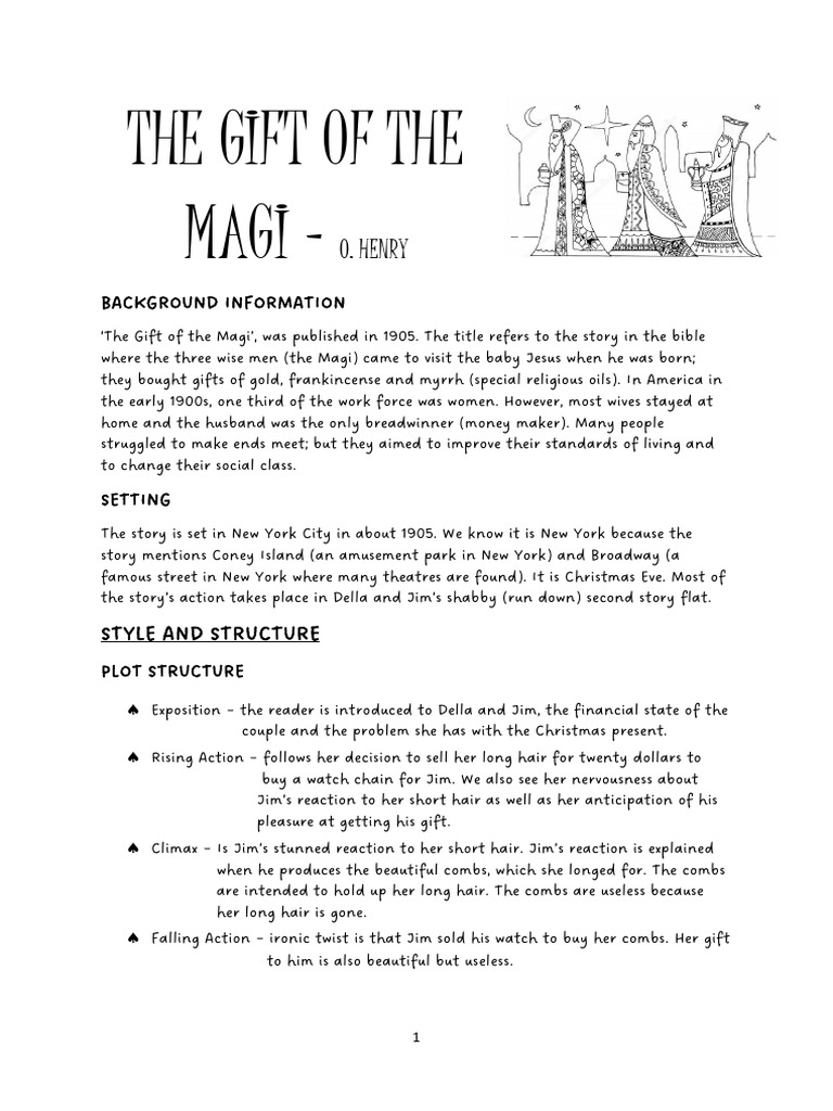 Analysis of "The Gift of the Magi" | PDF | Biblical Magi