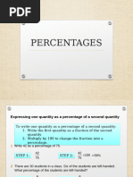 Successive Percentage Change Methods | PDF | Percentage | Ratio