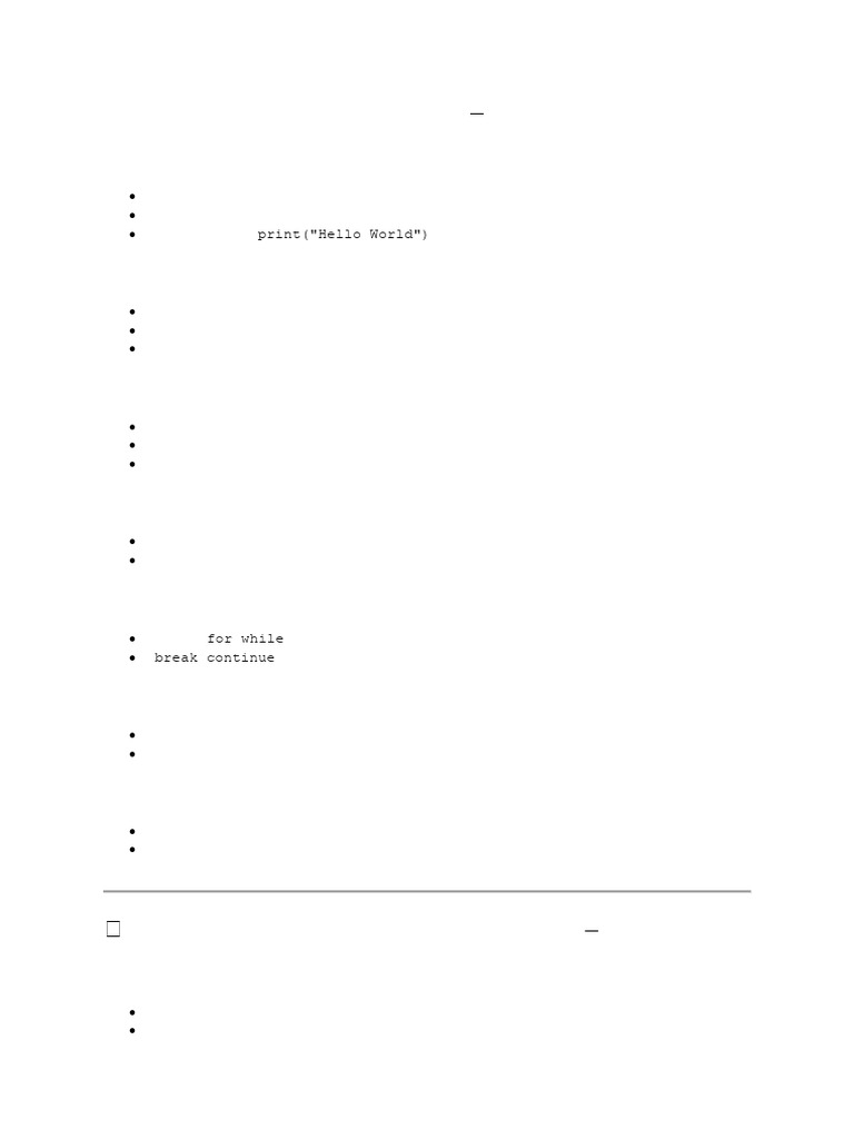 One Month Plan | PDF